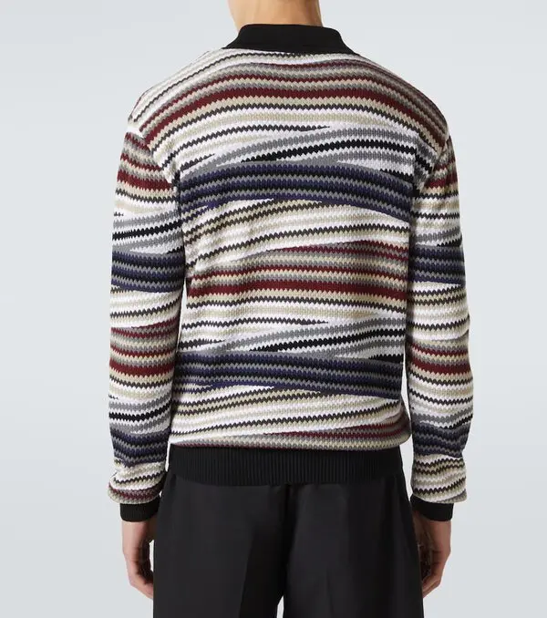 Missoni Zigzag Cotton Polo Sweater