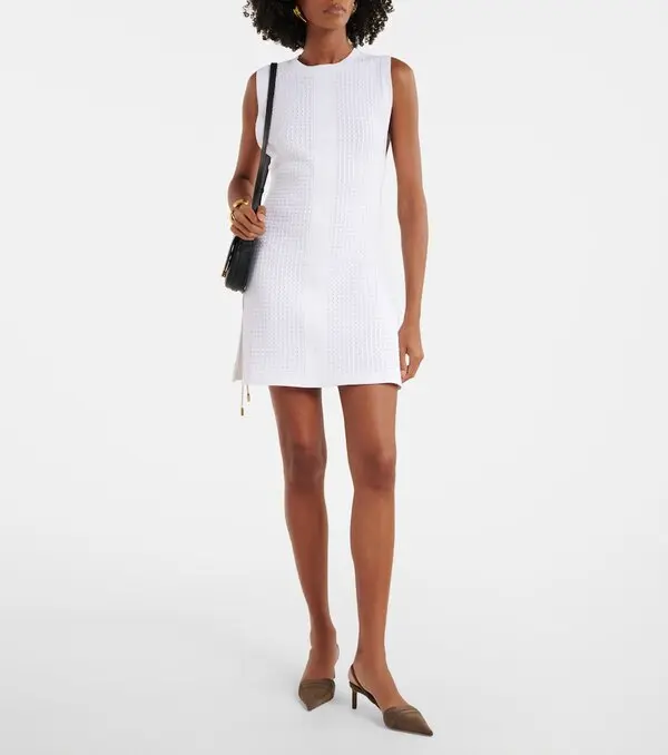 TOM FORD Open-knit Turtleneck Mini Dress