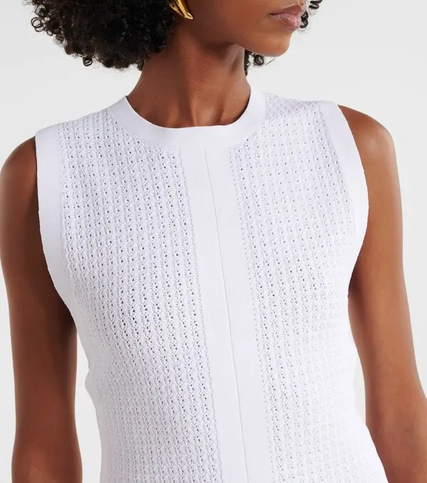 TOM FORD Open-knit Turtleneck Mini Dress