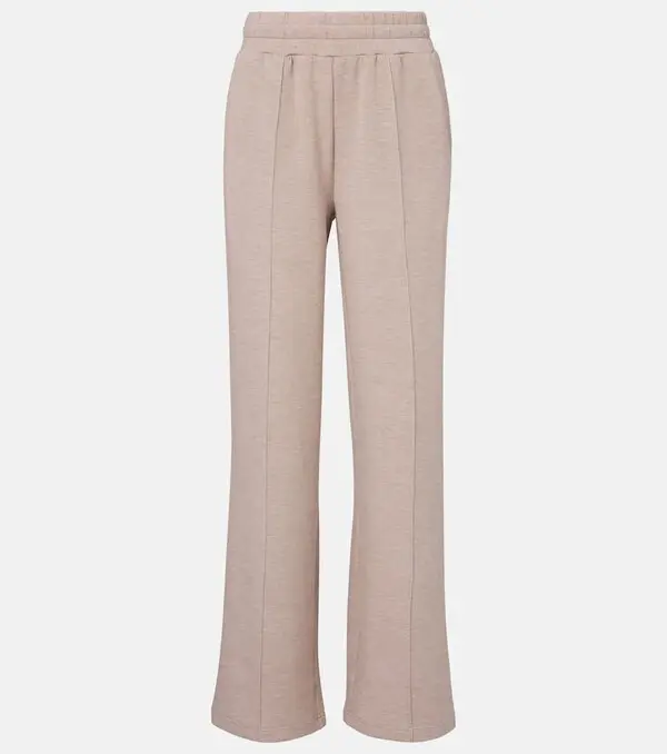 Varley Taupe Marl Wide-leg Sweatpants - Grey