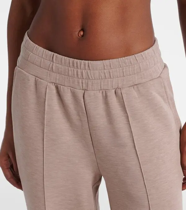Varley Taupe Marl Wide-leg Sweatpants - Grey
