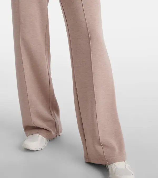 Varley Taupe Marl Wide-leg Sweatpants - Grey