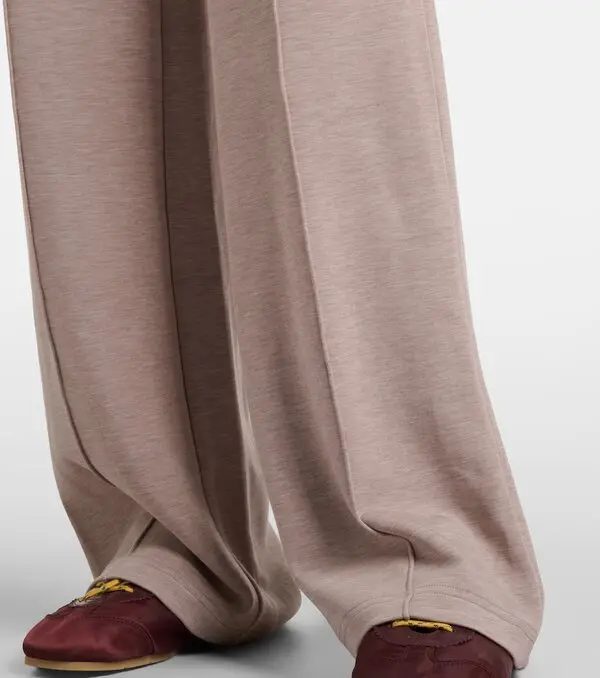 Varley Taupe Marl Wide-leg Sweatpants - Grey