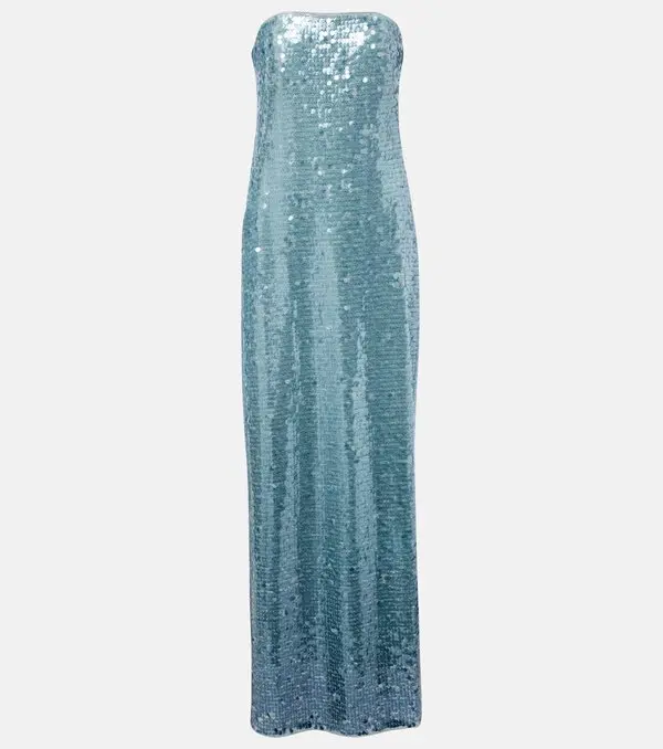 Simkhai Leilani Sequined Gown - Blue