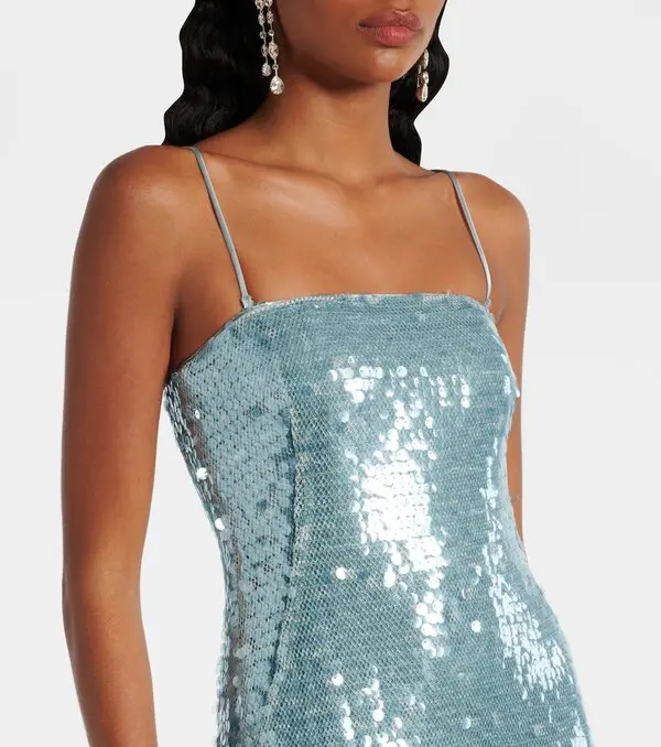 Simkhai Leilani Sequined Gown - Blue