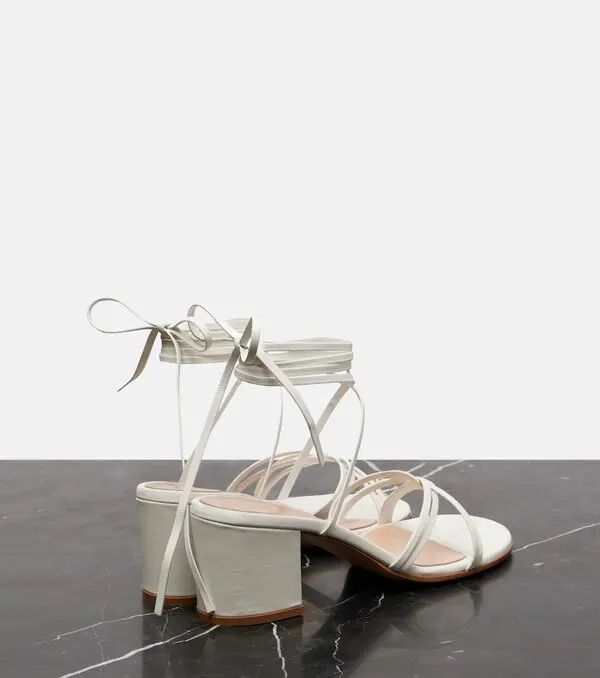 GIANVITO ROSSI Leather Lace-up Sandals