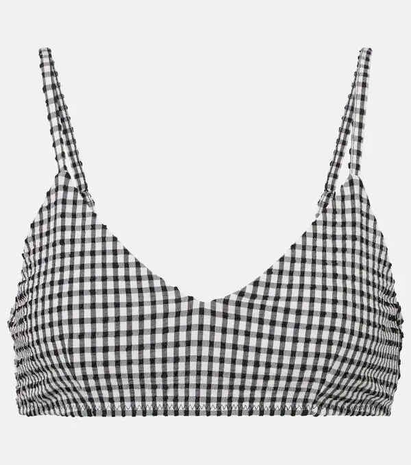 RÓHE Gingham Bralette - Black