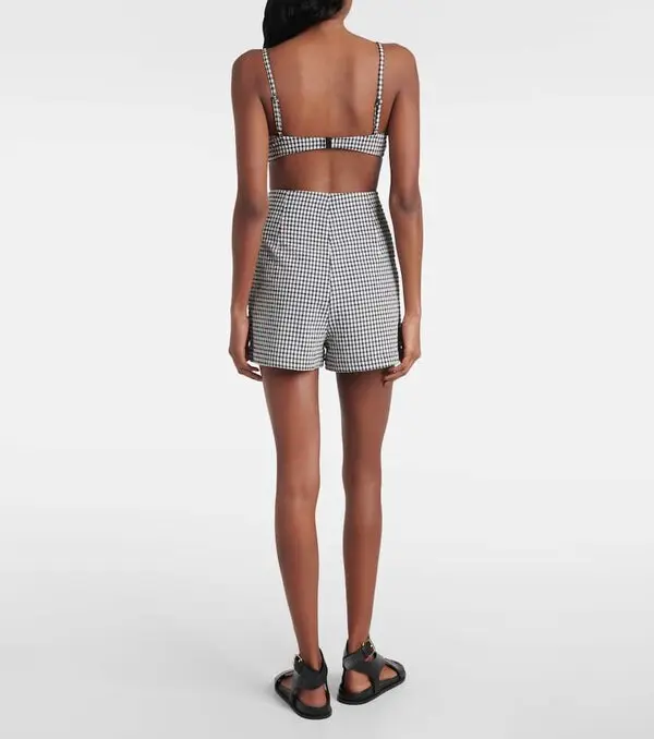RÓHE Gingham Bralette - Black