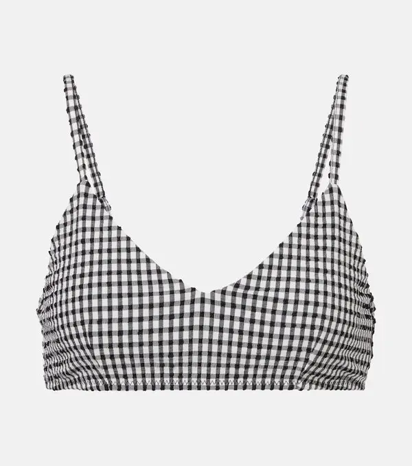 RÓHE Gingham Bralette - Black