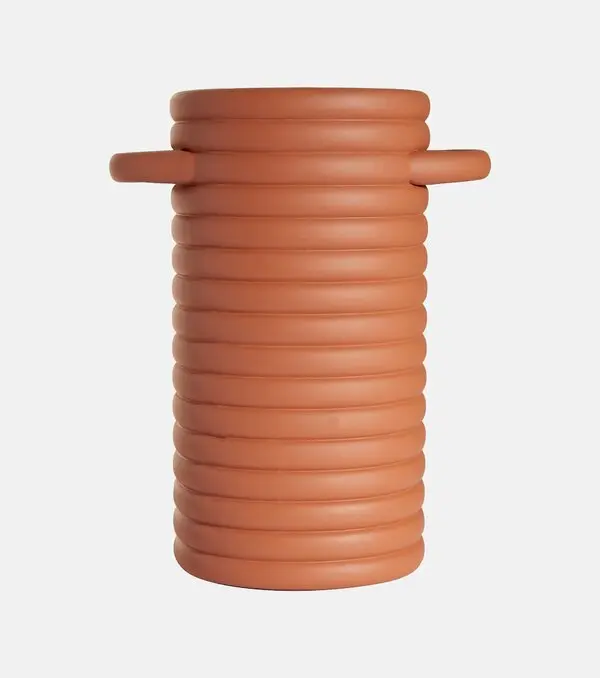 POLSPOTTEN Namobo Small Terracotta Plant Pot - Brown