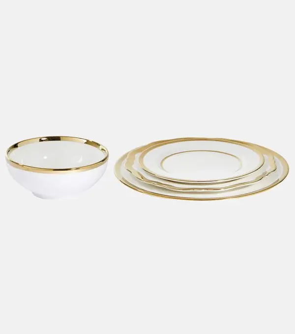 POLSPOTTEN Golden Finds Plates And Bowl Set Jan Wolleswinkel - White