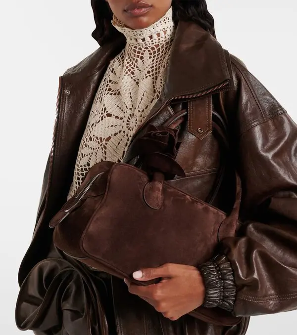 Magda Butrym Brigitte Small Suede Shoulder Bag