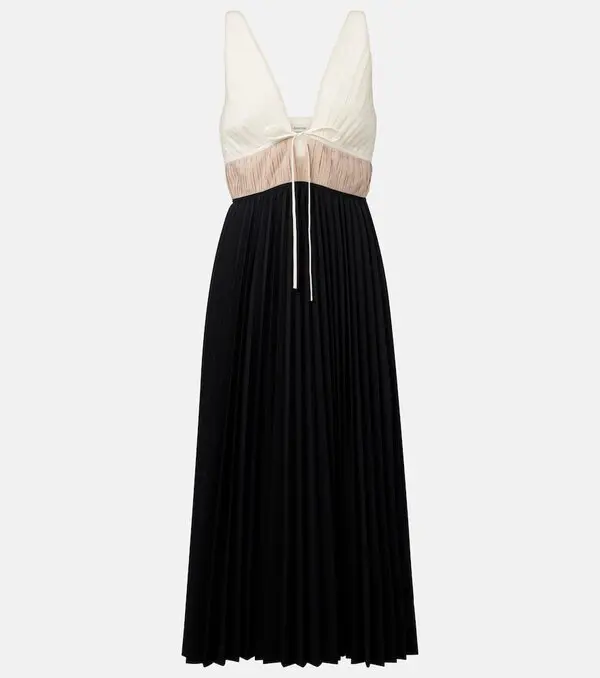 Simkhai Stephanie Pleated Midi Dress - Multicoloured
