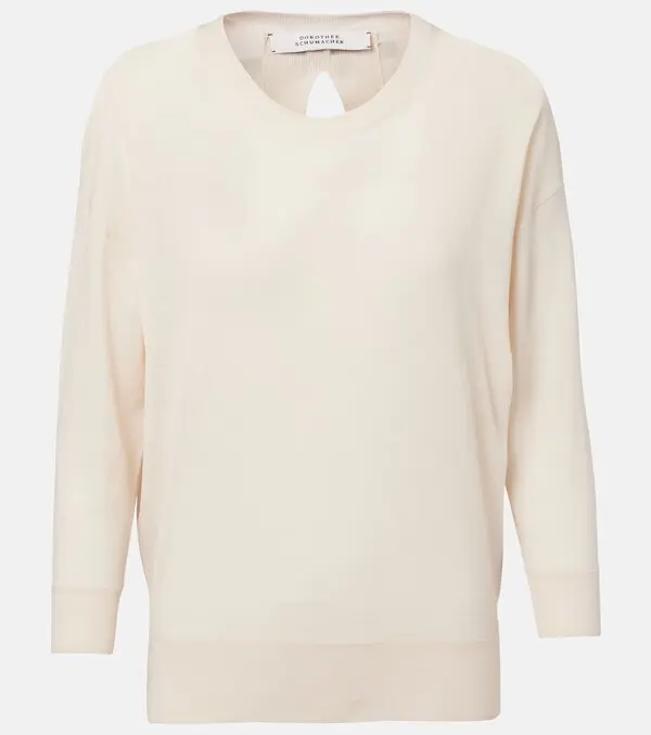 Dorothee Schumacher Refined Essentials Wool And Cotton Sweater - Beige