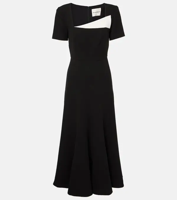 Roland Mouret Cady Midi Dress - Black