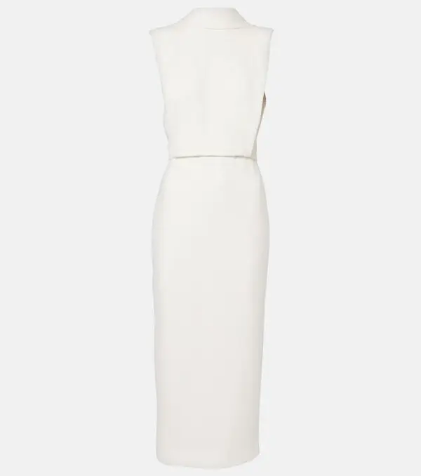 Roland Mouret Cady Midi Dress - White
