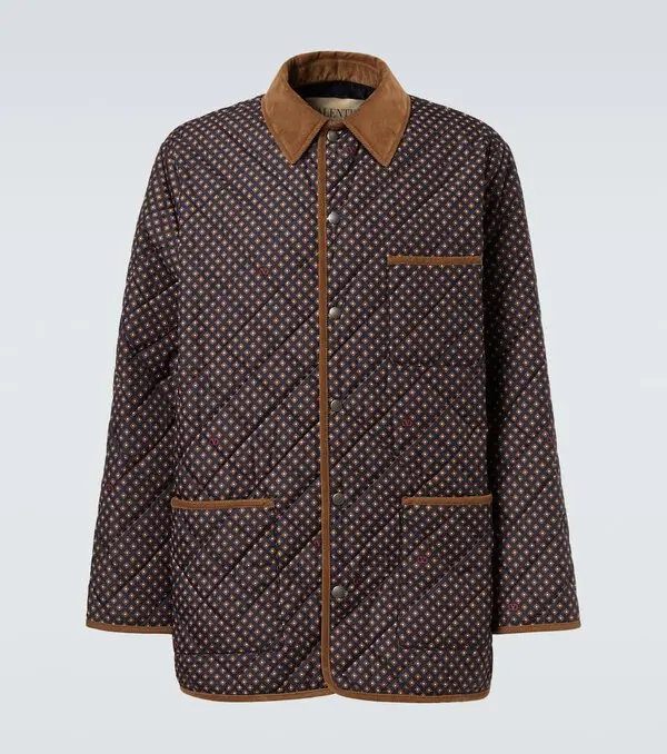 Valentino Garavani Polka-dot Quilted Jacket