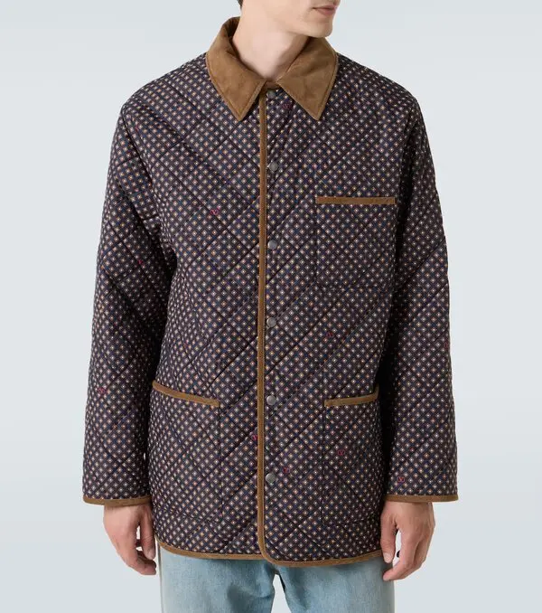 Valentino Garavani Polka-dot Quilted Jacket