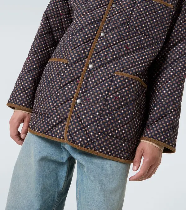 Valentino Garavani Polka-dot Quilted Jacket