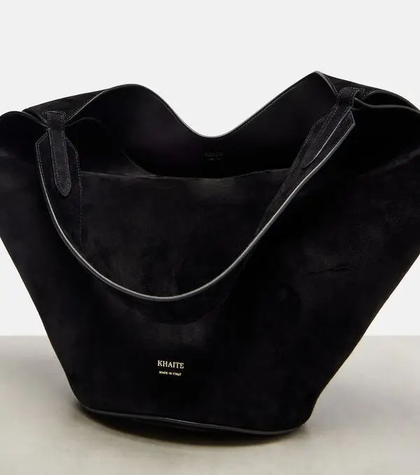Khaite Suede Tote Bag - Black