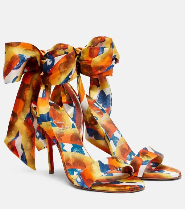 CHRISTIAN LOUBOUTIN Miss Z Sandal Du Désert 100 Sandals - Multicoloured