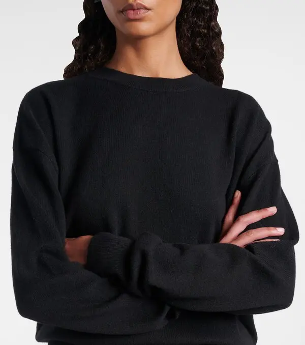 Saint Laurent Cashmere Crewneck Sweater - Black