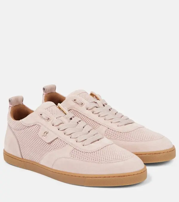 CHRISTIAN LOUBOUTIN Tutti Rui Suede Sneakers - Pink