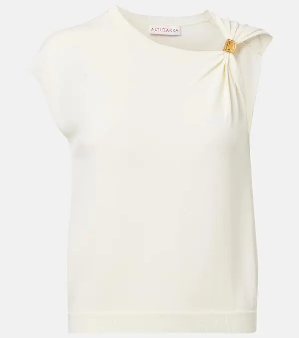 Altuzarra Asymmetrical Jersey Top