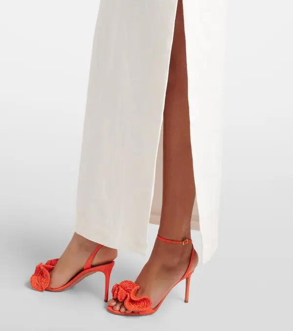 SIR. Violet Halterneck Linen Maxi Dress