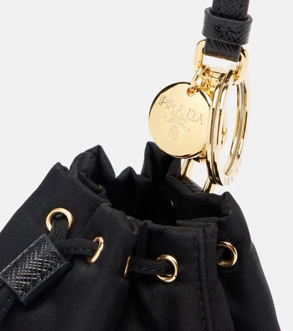 Prada Re-nylon Bag Charm - Black