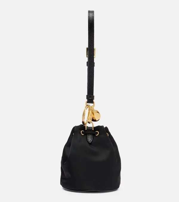Prada Re-nylon Bag Charm - Black