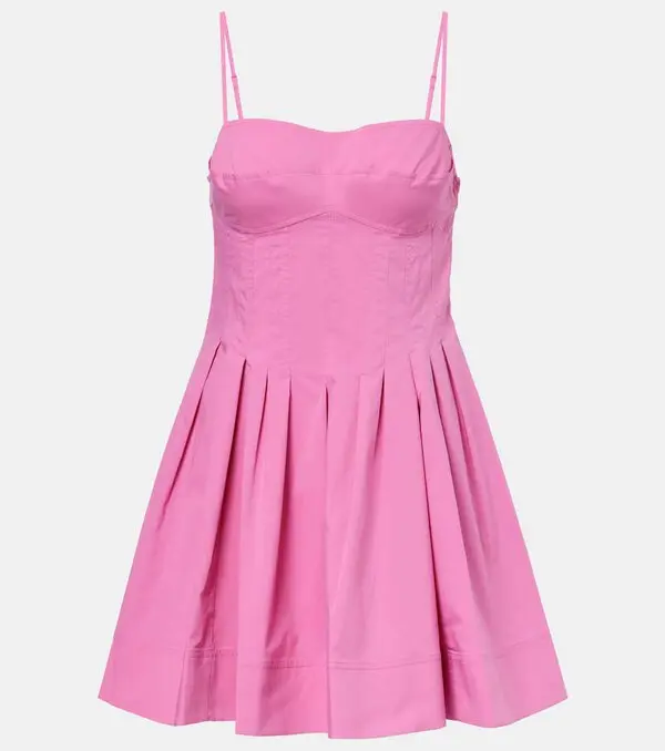 Simkhai Kitt Cotton-blend Minidress - Pink