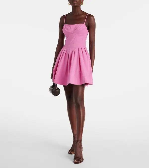 Simkhai Kitt Cotton-blend Minidress - Pink