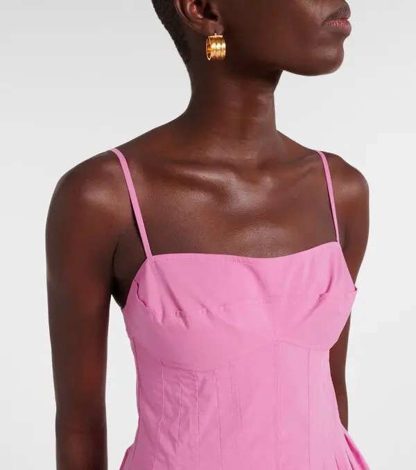 Simkhai Kitt Cotton-blend Minidress - Pink