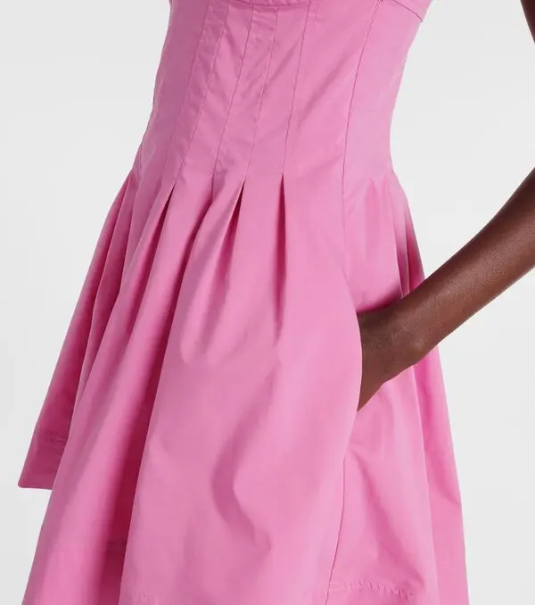 Simkhai Kitt Cotton-blend Minidress - Pink
