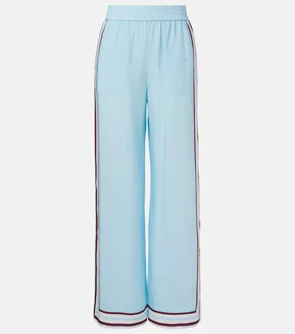 Simkhai Orissa Striped Straight Pants