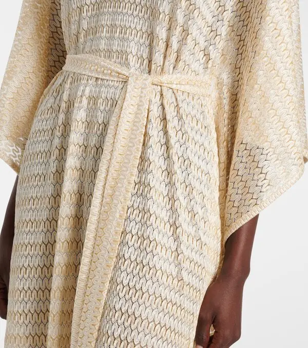 Melissa Odabash June Knitted Lamé Kaftan