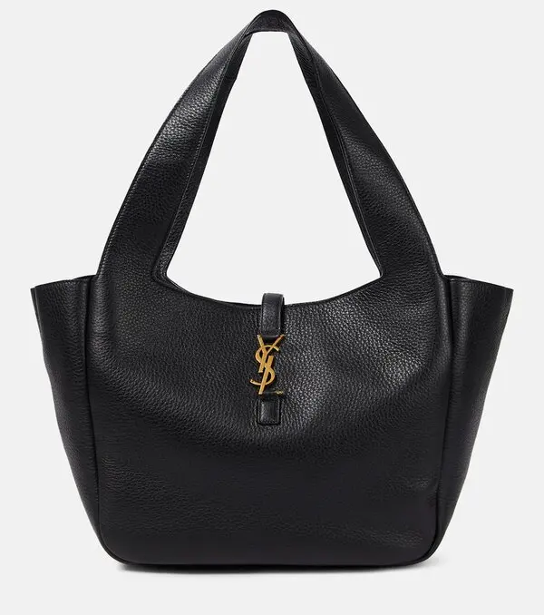 Saint Laurent Le 5 À 7 Bea Leather Tote Bag - Black