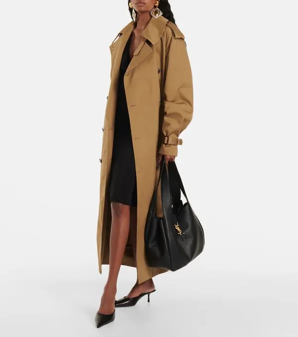 Saint Laurent Le 5 À 7 Bea Leather Tote Bag - Black