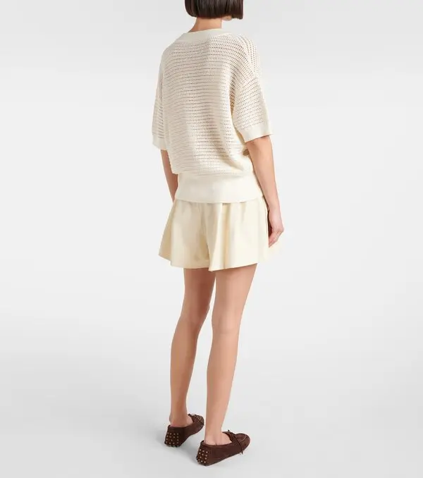 Varley Callie Polo Sweater - White
