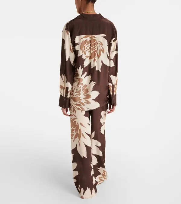 SIR. Floral Silk Satin Shirt