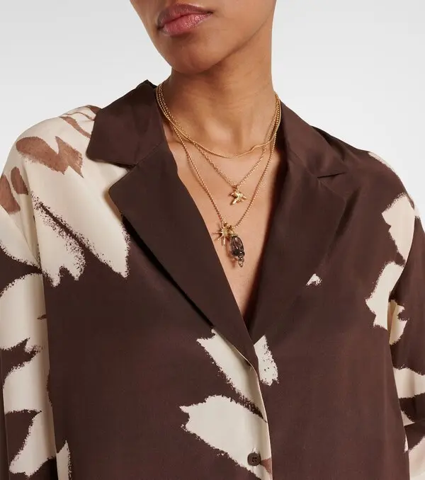 SIR. Floral Silk Satin Shirt