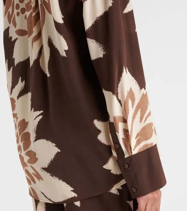 SIR. Floral Silk Satin Shirt