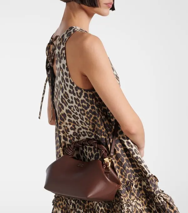 GANNI Small Tote Bag - Brown