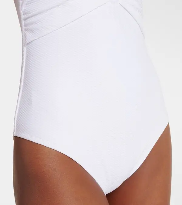 Heidi Klein Halterneck Swimsuit - White