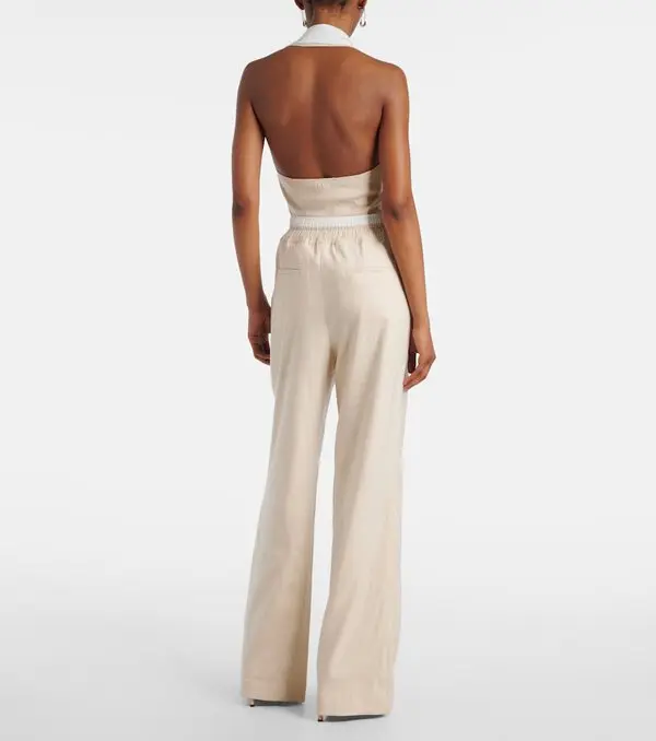 Simkhai Bristol Wide-leg Linen-blend Pants