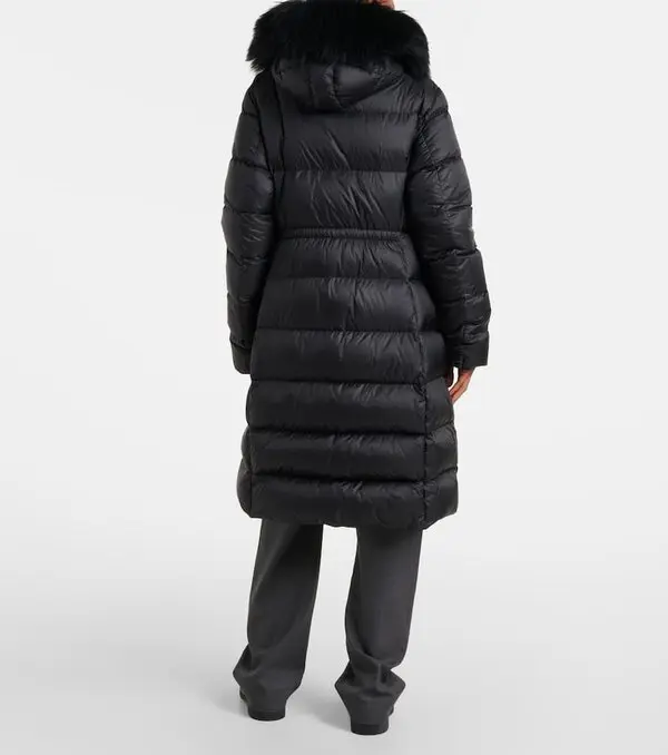 Moncler Boedic Shearling-trimmed Down Jacket