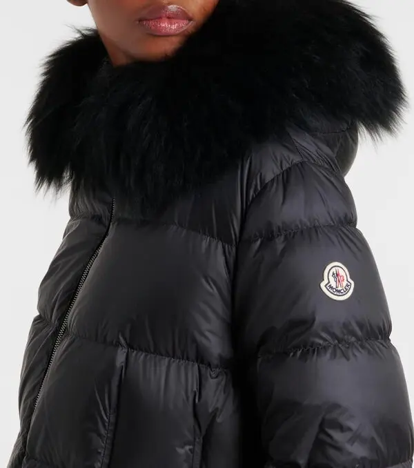 Moncler Boedic Shearling-trimmed Down Jacket
