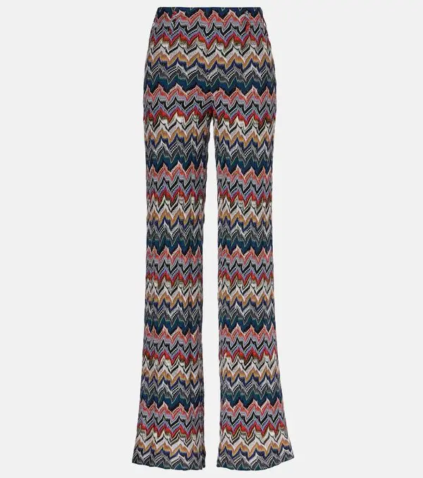 Missoni Open-knit Palazzo Pants - Multicoloured