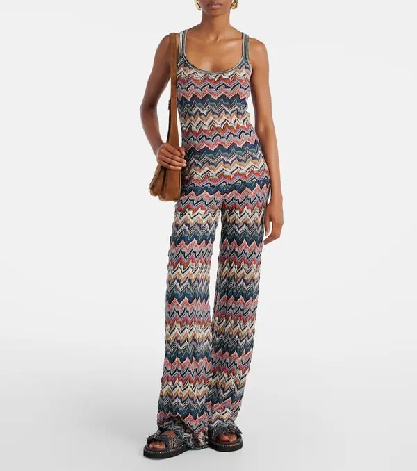 Missoni Open-knit Palazzo Pants